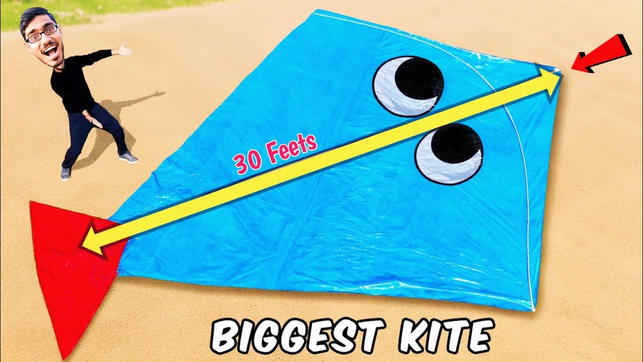 We Make World's Biggest Kite - 100% Flying | सबसे बड़ी पतंग 🪁🪁🪁 - YouTube