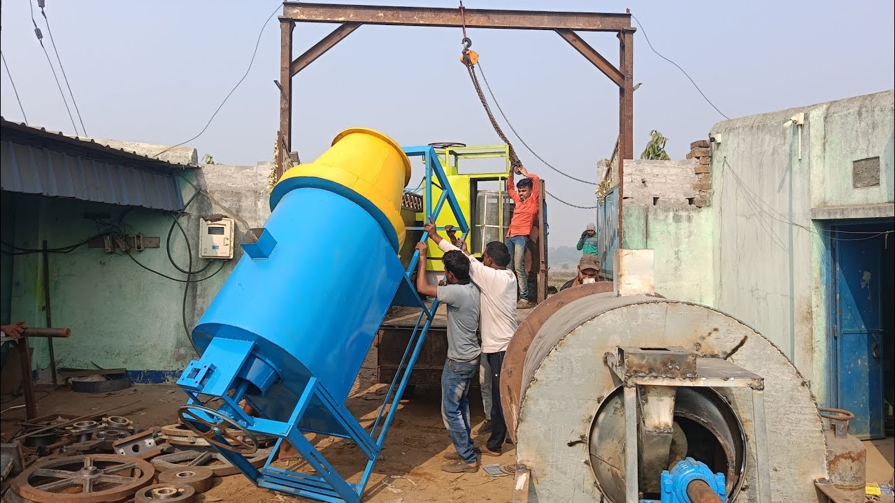 मुरमुरा रोस्टर मशीन डिलीवरी उत्तर प्रदेश और बिहार। muri mill , poha ...