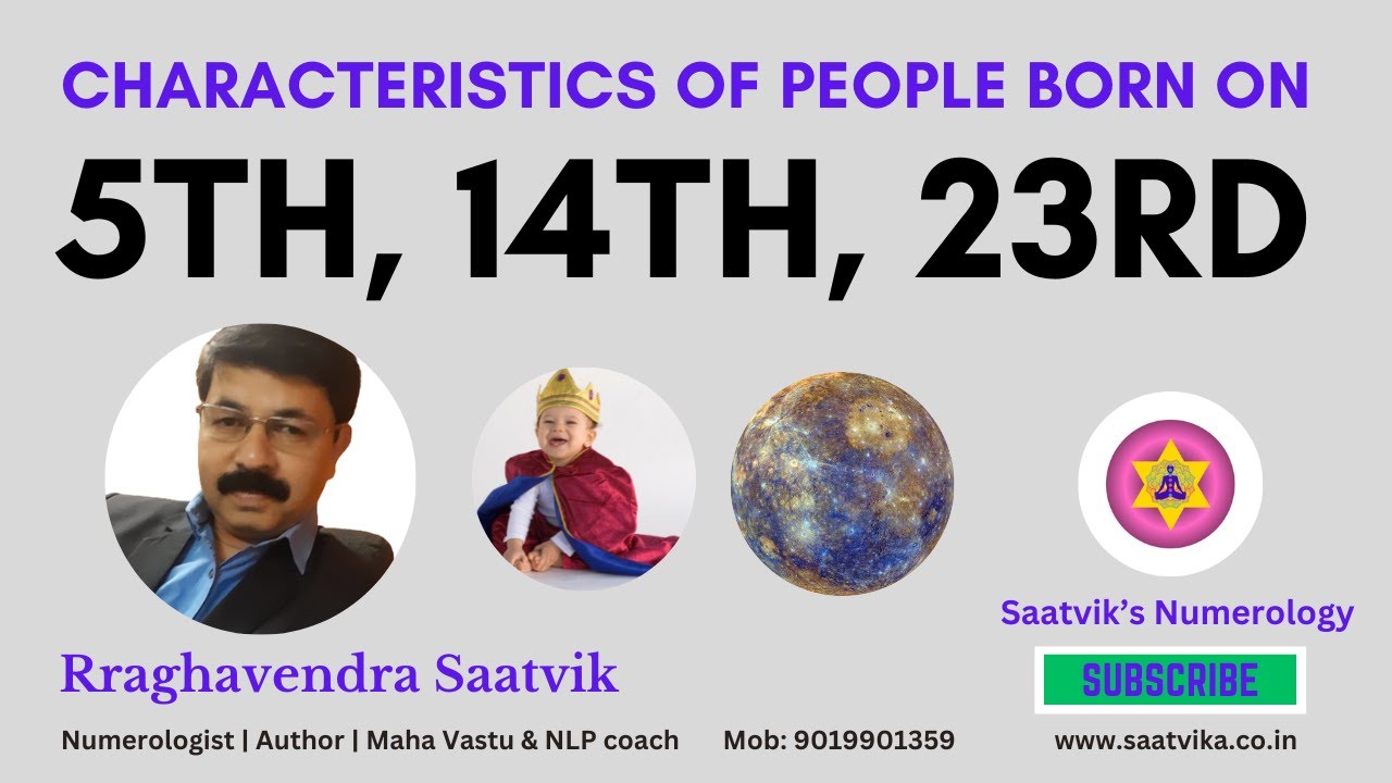 Characteristics of people born on 5th, 14th and 23rd of any month - YouTube