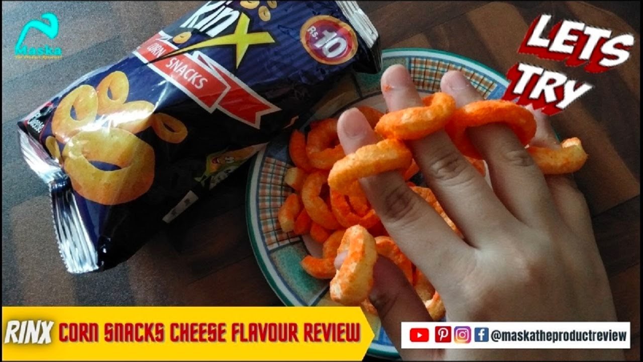 Rinx Corn Snacks Cheese flavour Review | Perfect Ring to Propose - YouTube