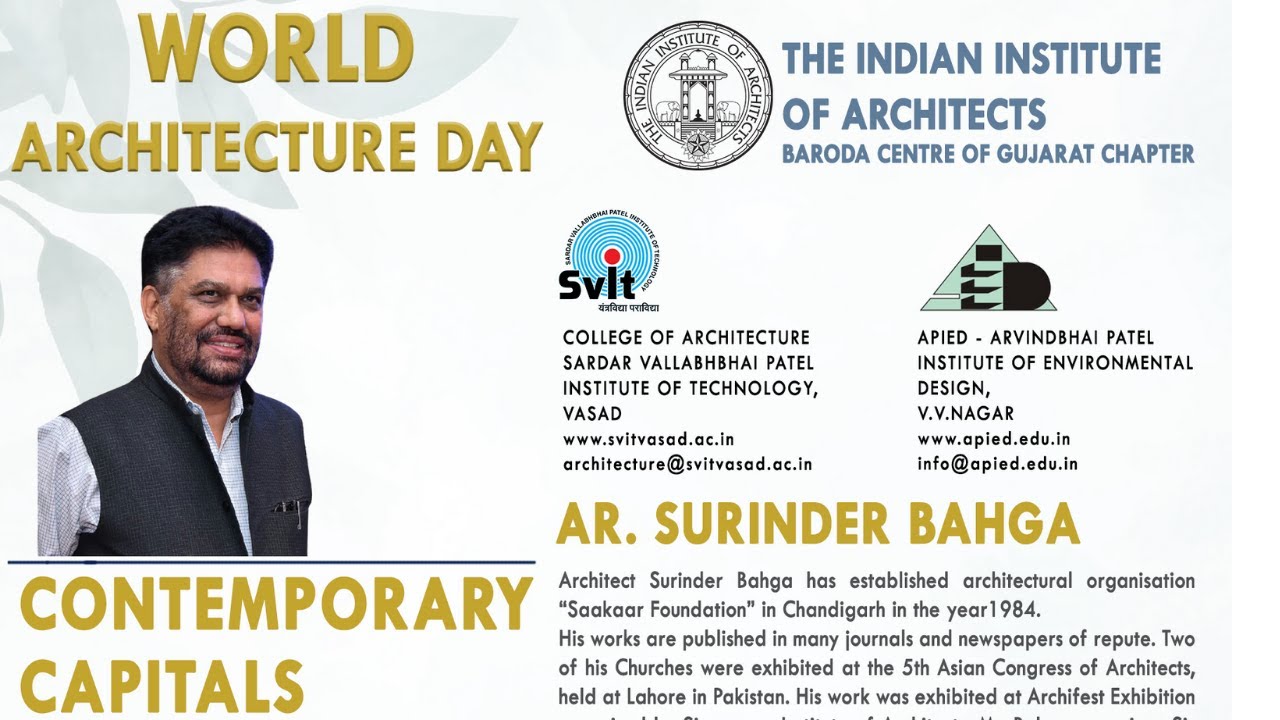 Contemporary Capitals by Ar. Surinder Bahga & Panel Discussion on ...