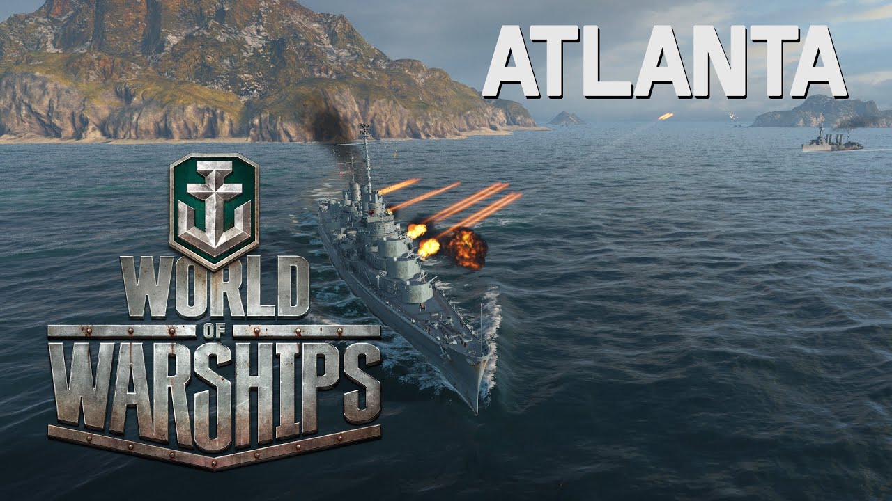 World of Warships - Atlanta Keeps All Guns Hot - YouTube