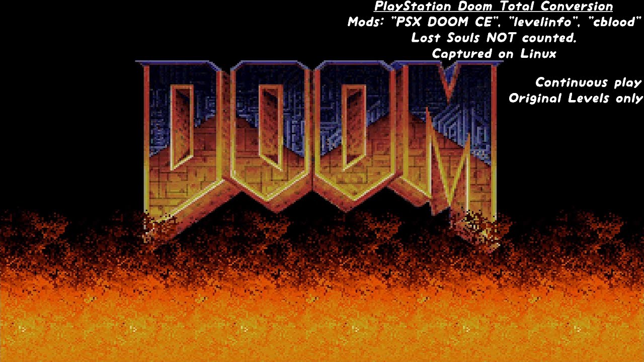 💯 Doom (PS1) (100%) #Linux - YouTube