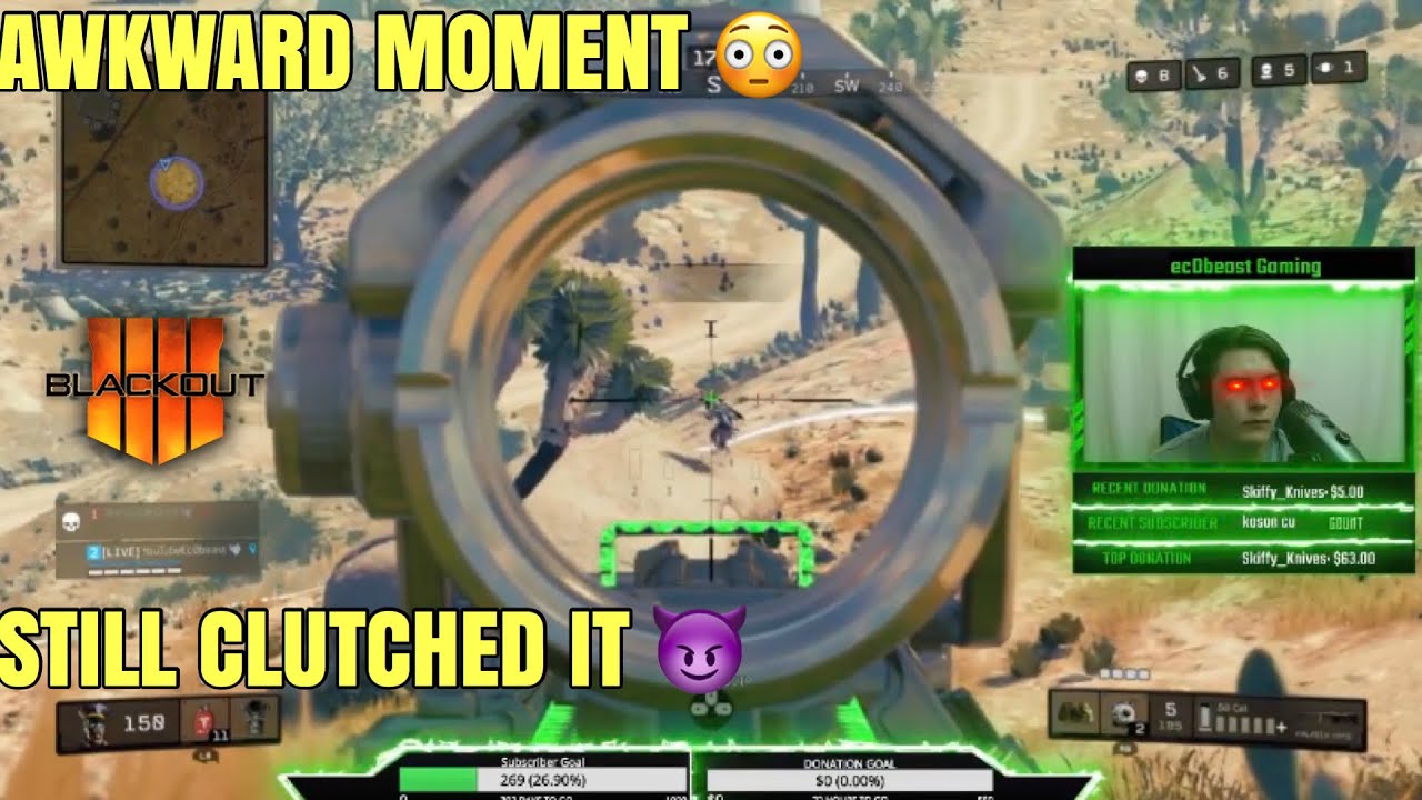 Most AWKWARD moment in RANDOM DUOS / CoD Blackout - YouTube