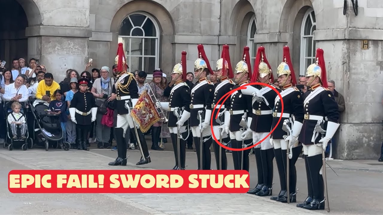 Embarrassing Fail: Guard's Sword Stuck Mid-Inspection! - YouTube