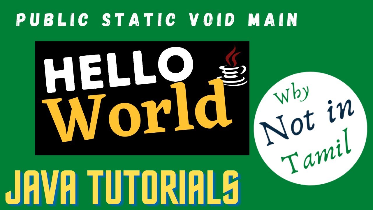 Java - The Magic of Hello World Program | Public static void main ...