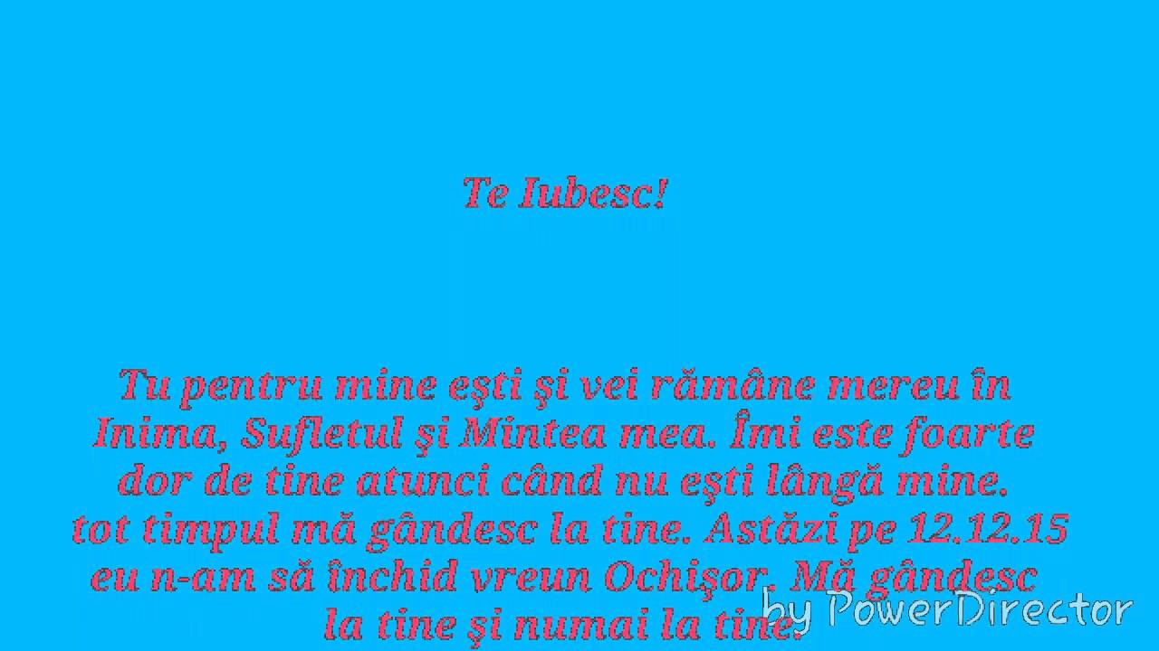 Te Ador şi Te Iubesc!HD - YouTube