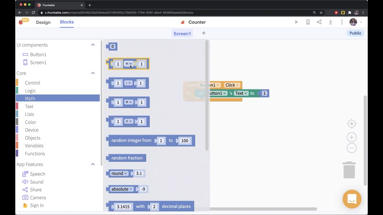 3 Incrementing Values And Building A Counter With Thunkable YouTube 3 Incrementing Values And Building A Counter With Thunkable YouTube