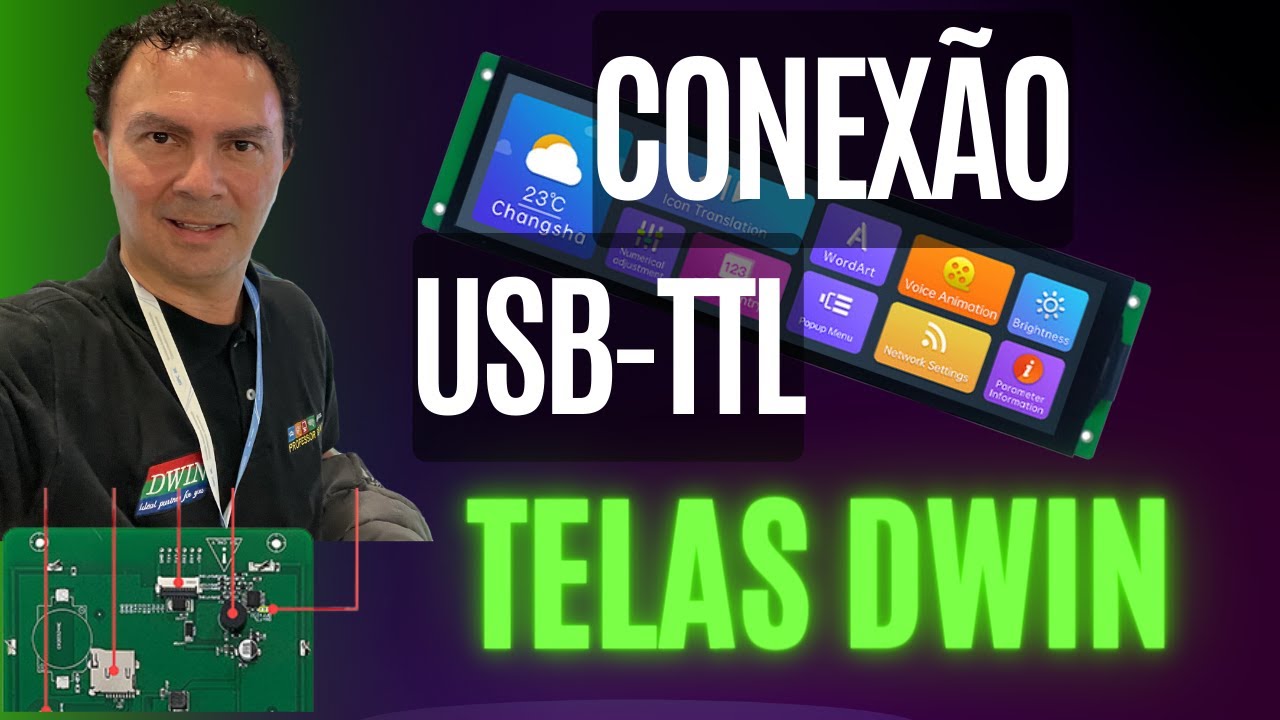 Conexão USB TTL com as TELAS DWIN - YouTube