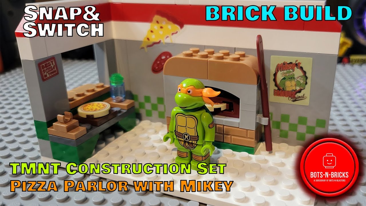 [Brick Builds] Snap & Switch - Pizza Parlor with Mikey Set - YouTube