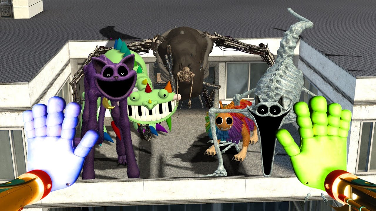 CatNap, Prototype, Yarnaby & Pianosaurus from Poppy Playtime | Garry's ...