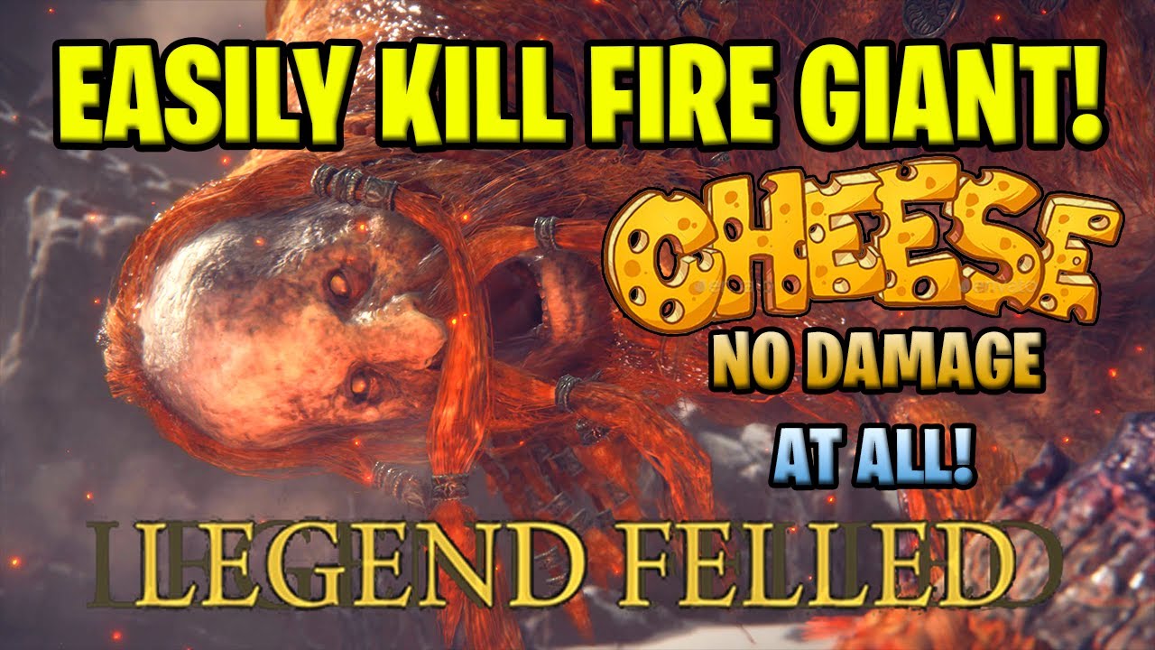 *SUPER CHEESE* How to Beat Fire Giant Easy WITHOUT Him ATTACKING You ...