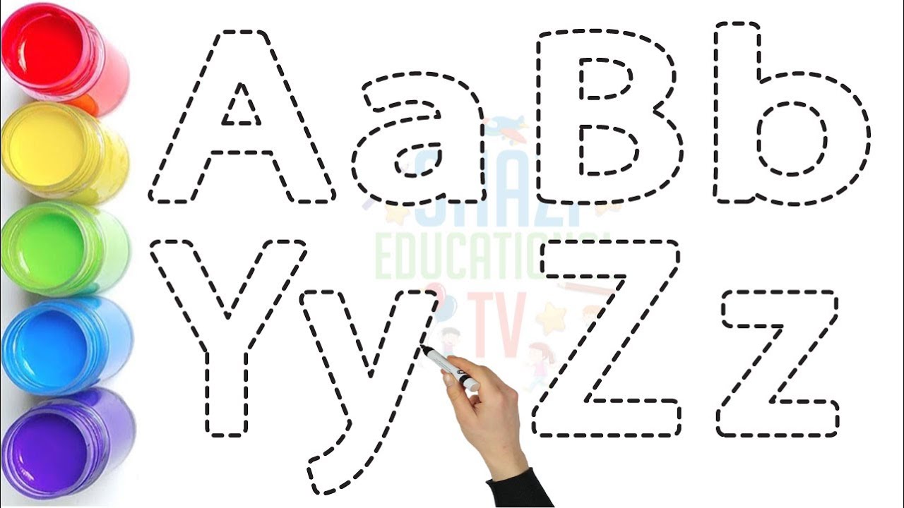 Learn to Write Your ABCs! Tracing & Coloring - YouTube
