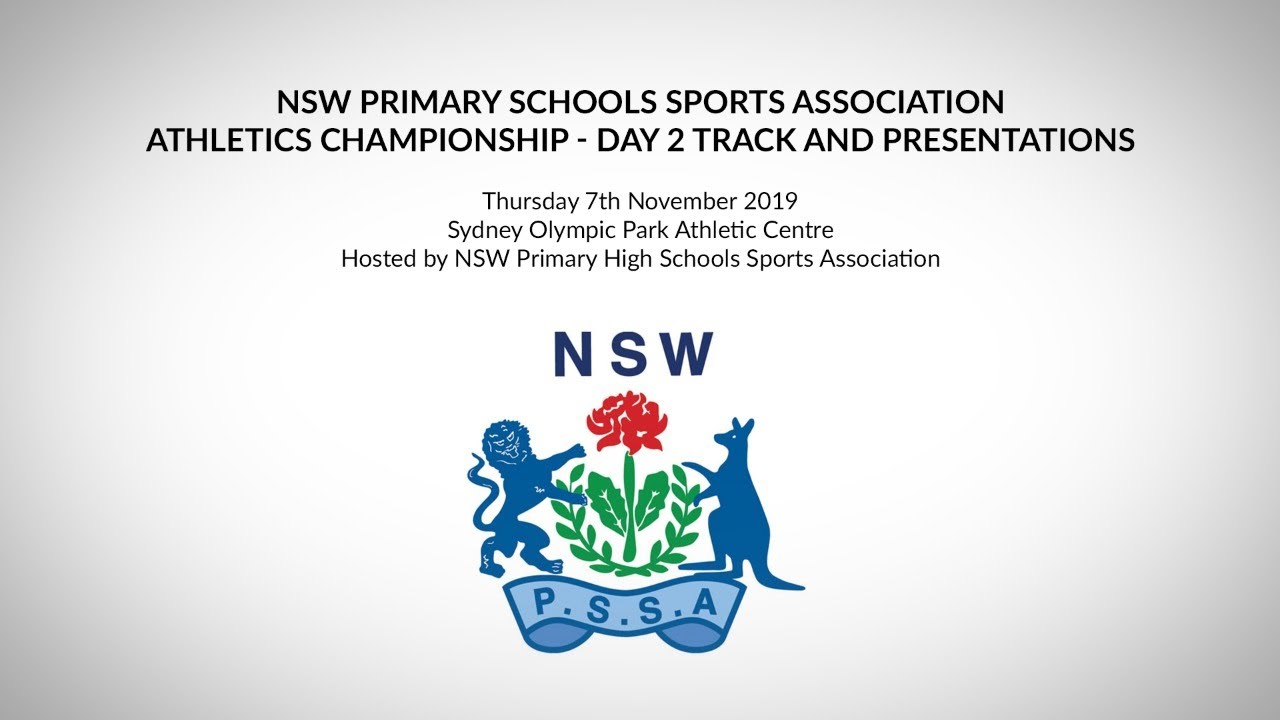 NSWPSSA Athletics Championship, Day 2 – 7.11.19 - Track program ...