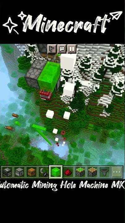 Minecraft: Automatic Mining Machine MK-I - YouTube