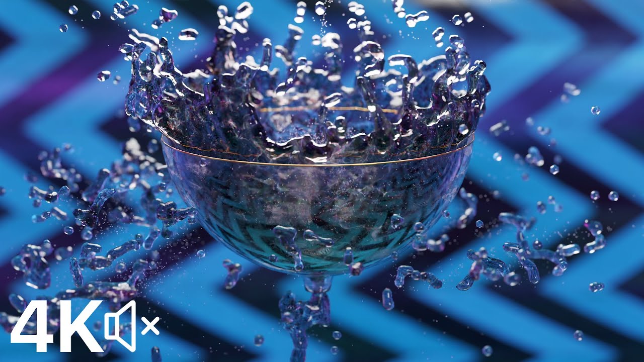 Super Satisfying Water 🪐 4K Screensaver 1 Hour No Sound - YouTube