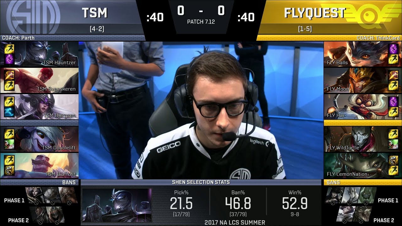 TSM vs FLY, Game 1 - NA LCS Summer 2017 - Team SoloMid vs FLY Quest ...