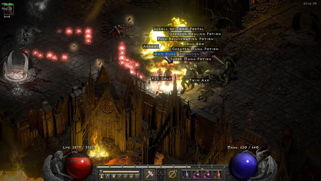 Diablo II Resurrected Paladin (Hammerdin) HELL Hardcore Crazy Chaos ...