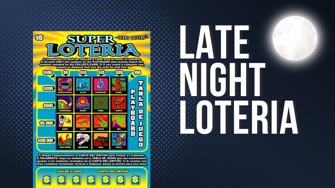 LATE NIGHT WITH SUPER LOTERIA FINALLY TEXAS LOTTERY TICKETS - YouTube