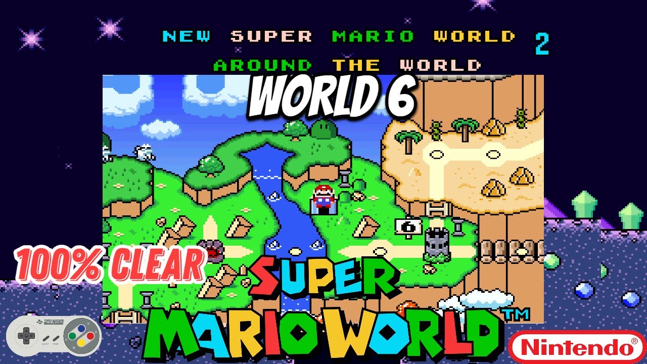New Super Mario World 2 - Around The World 6 (100% completion) - YouTube