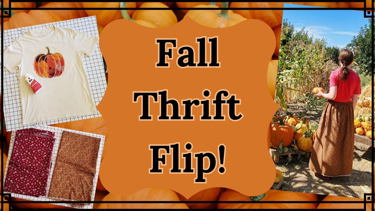 Easy Fall Thrift Flips (and pumpkin picking!) - YouTube
