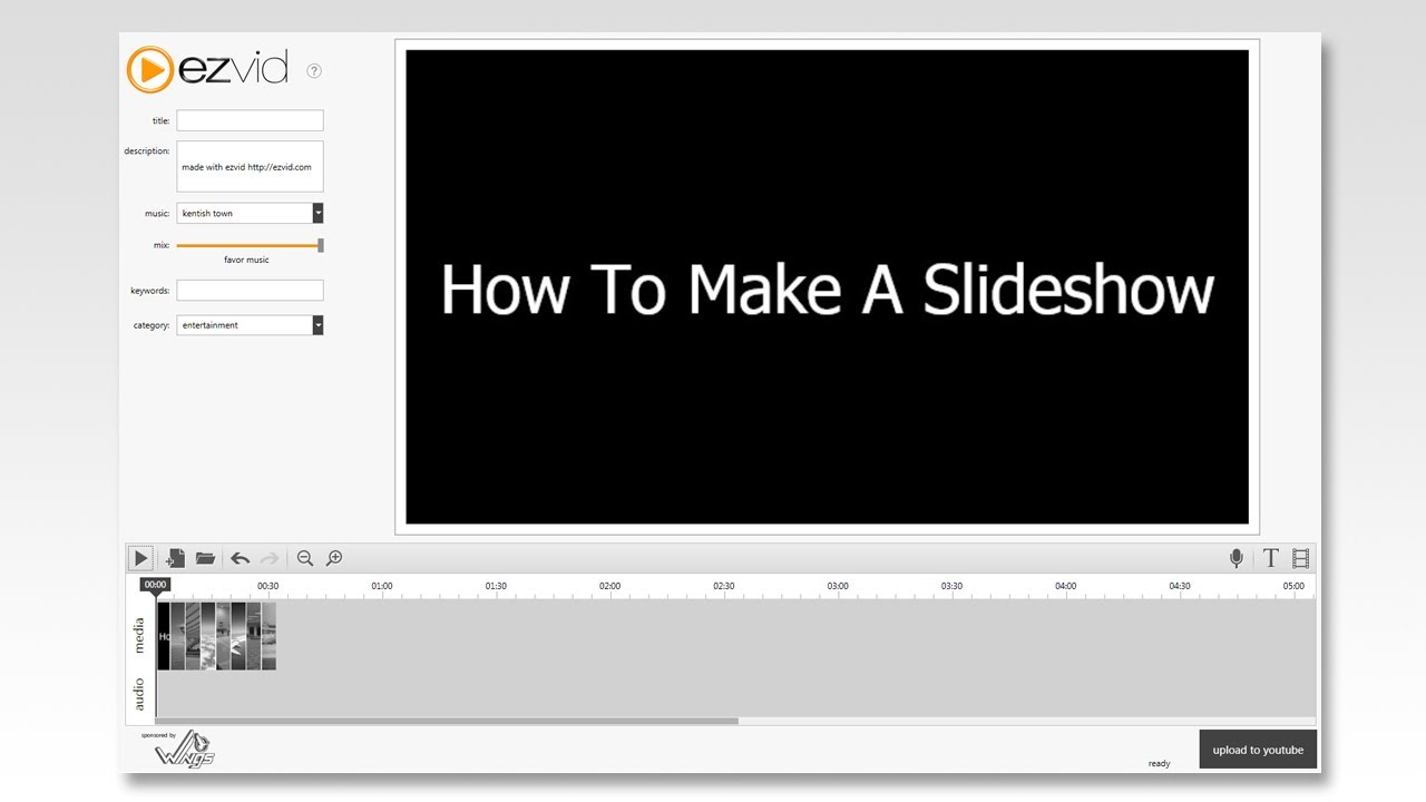 Make A Slideshow with Ezvid - YouTube