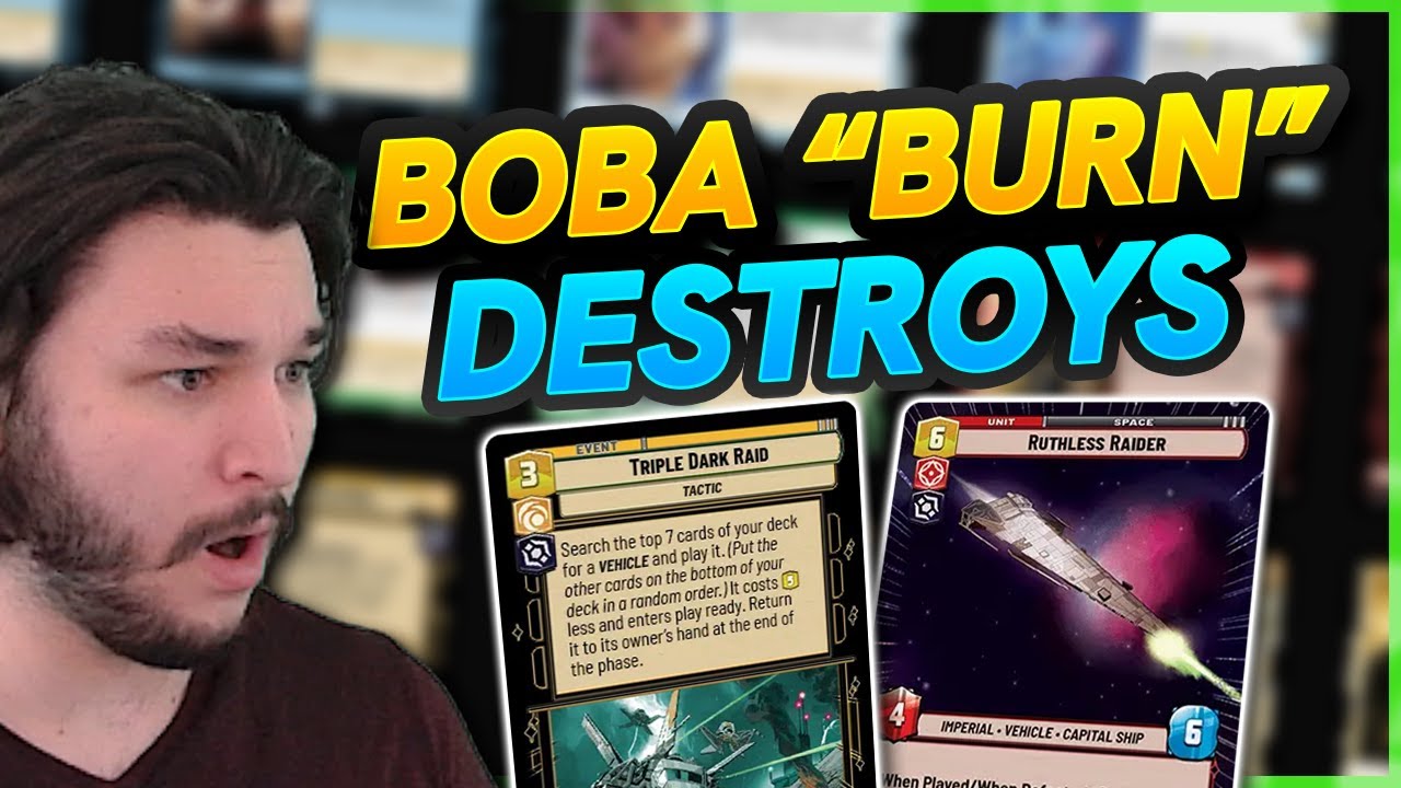 Triple Dark Raid Boba is UNFAIR! | Star Wars Unlimited - YouTube