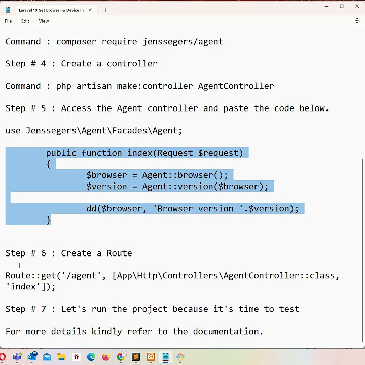 Laravel 10 Extracting Browser And Device Information Shorts Youtube