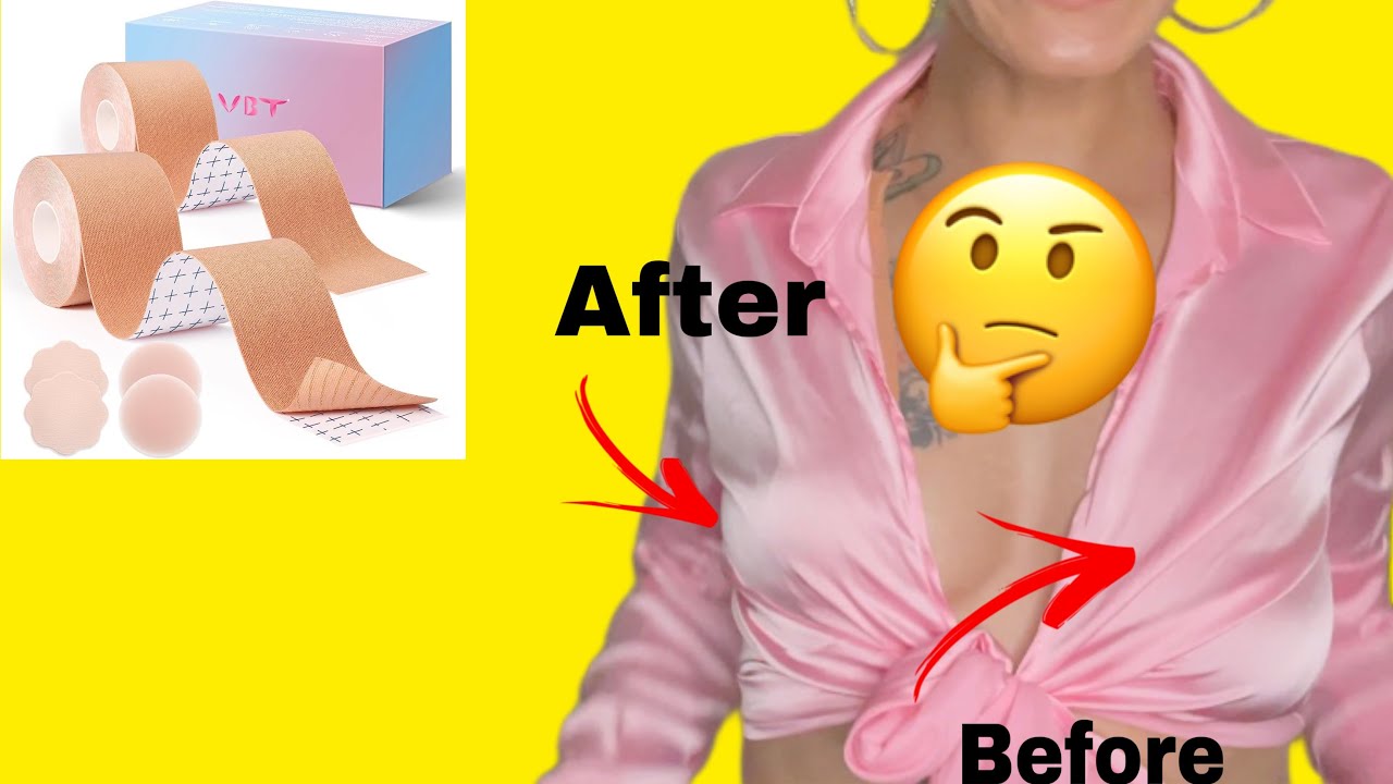 DIY BREAST LIFT THAT ACTUALLY WORKS 🤔 VBT BOOB TAPE REVIEW #ANYLAHBANKS ...