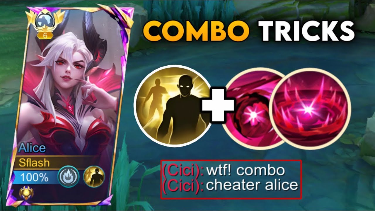 ALICE BEST FLICKER COMBO TRICK + BEST BUILD AND EMBLEM 2025!! (please ...