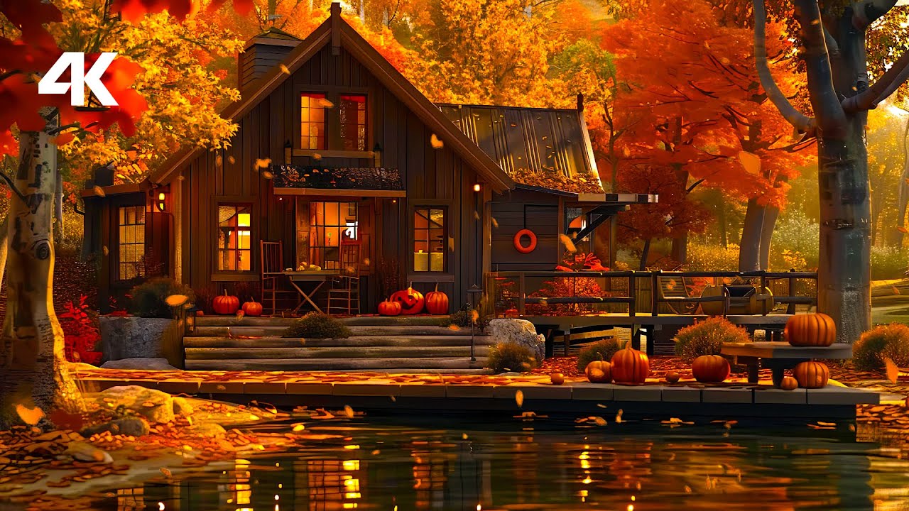 Cozy Autumn Vibes🍁Relaxing Fall Ambience and Warmth🍂 - YouTube