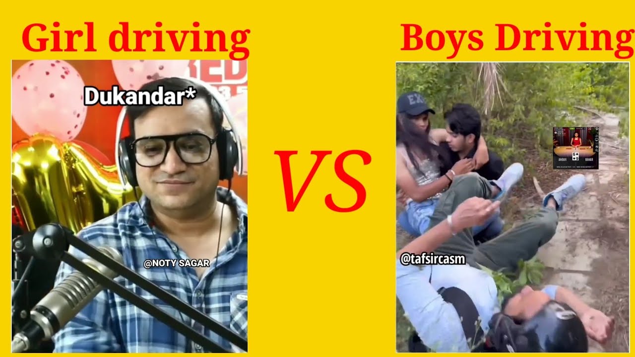 Girl Driving Vs Boys Driving || 😅 Funny Moments |Funny memes ...