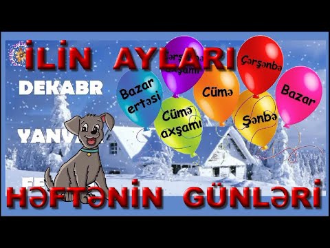 AYLAR  və HƏFTƏ  #Öyrədici video @usaqdunyasi