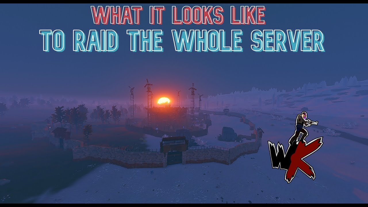 RUST ZERG WIPE PROGRESSION WITH wK ON ATLAS EU // 4 MERGE RAID // +3000 ...