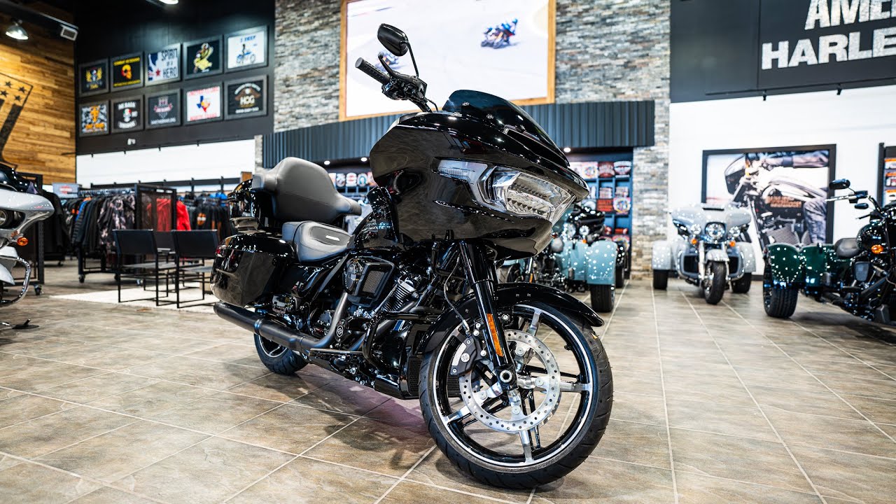 THE ALL-NEW 2024 ROAD GLIDE IN VIVID BLACK WITH A TOUR PACK AT AMERICAN ...