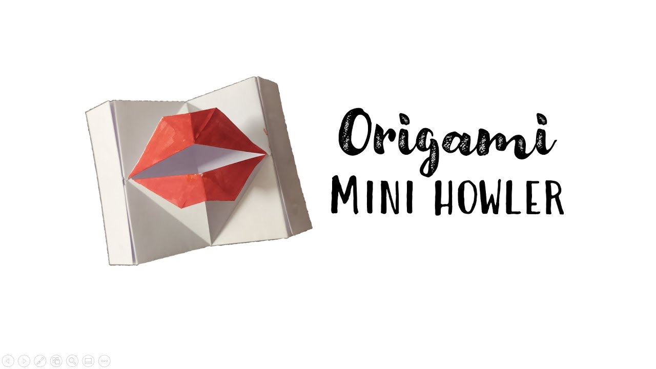 Origami Mini Howler | Harry Potter D.I.Y | Moving Lips - YouTube