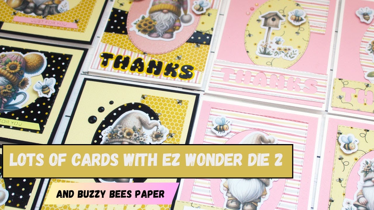 Create LOTS of Cards with the EZ die 2 and Spring Gnomes - YouTube