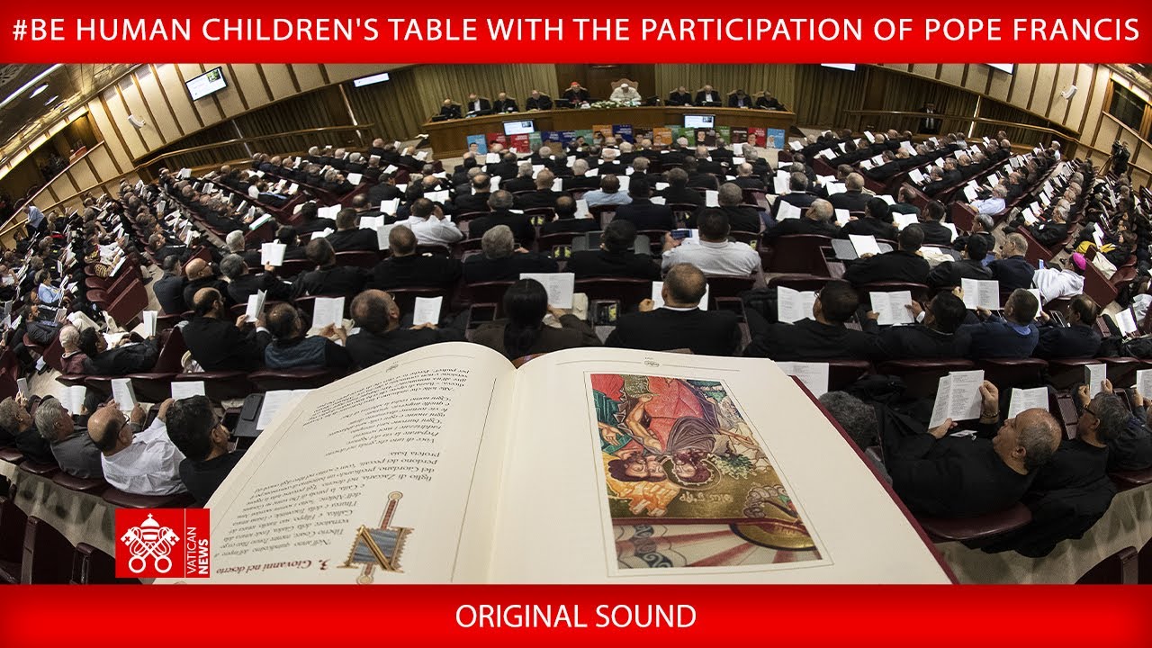 #Be Human Children's Table, Pope Francis 11 May 2024 - YouTube