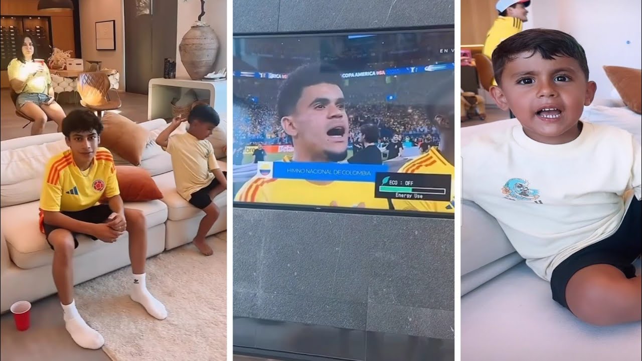 The Royalty Family fully enjoying the Final football match of Colombia ...