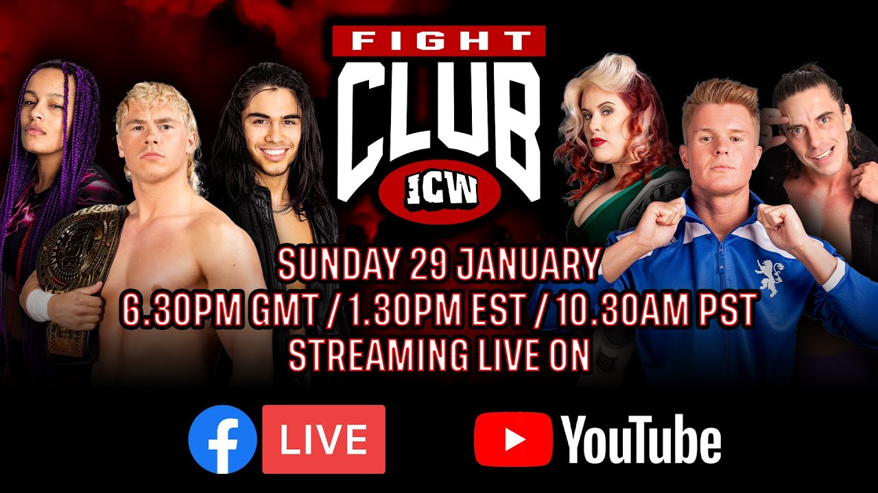 ICW Fight Club - Streaming LIVE this Sunday! - YouTube