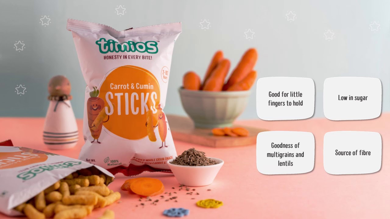 Timios Carrot & Cumin Sticks - YouTube