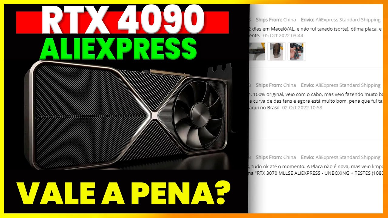 RTX 4090 DO ALIEXPRESS VALE A PENA? | BEM MAIS BARATA - YouTube