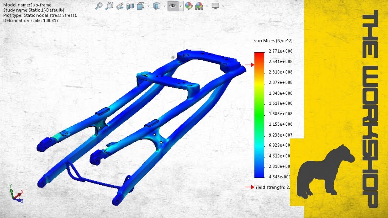 SV1000 Sub frame CAD - Part 1 - YouTube
