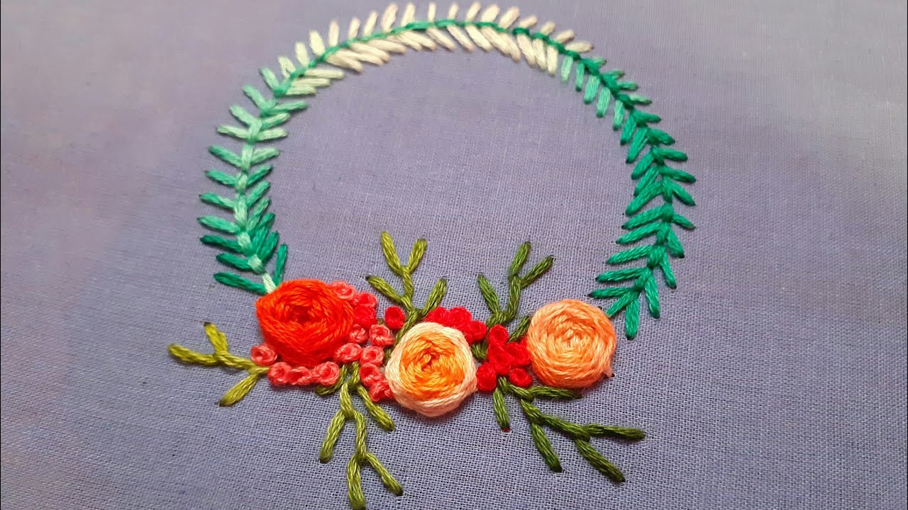 Round embroidery design : হাতের কাজ : fashion idea for you - YouTube