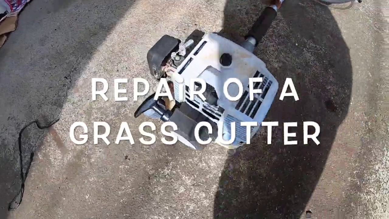 Repair of a grass cutter - YouTube