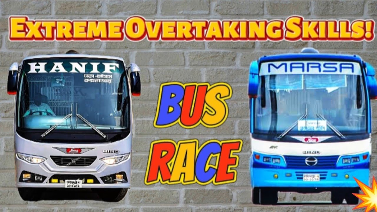 High-Speed Action! 🔥 | Top Speed Bus Race | Extreme Overtaking Skills ...
