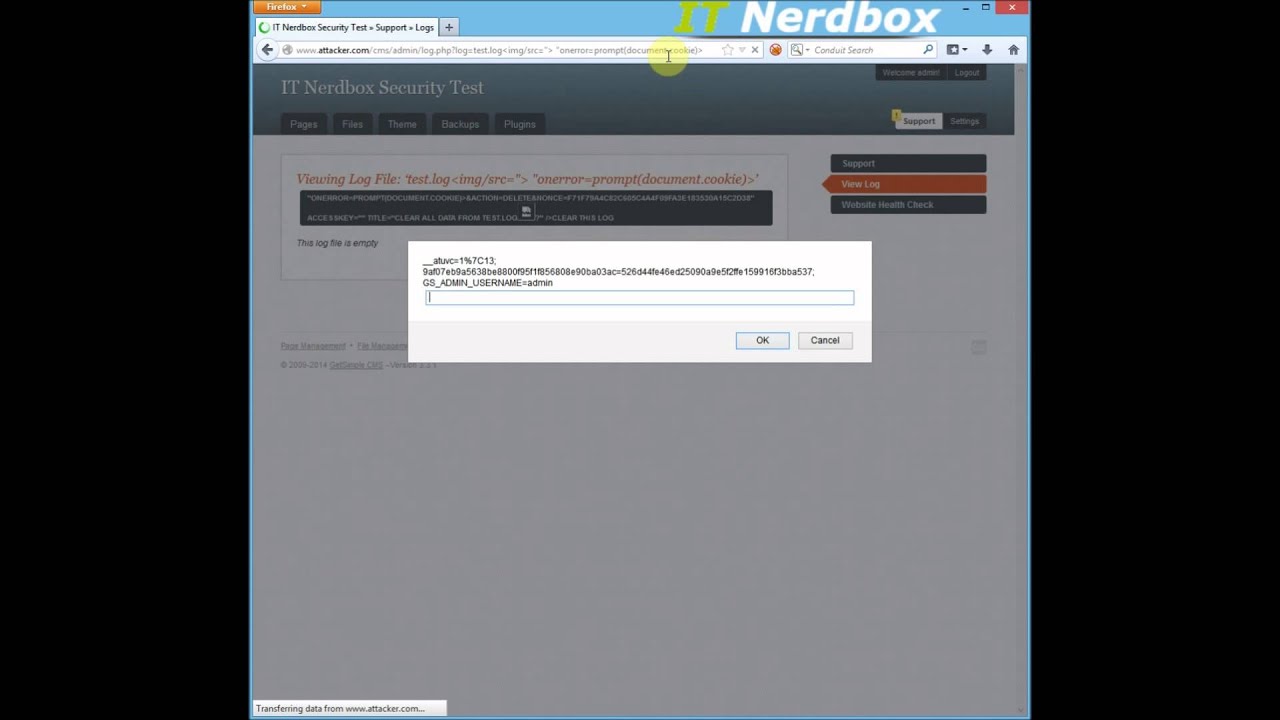 GetSimple CMS v3.3.1 Multiple Vulnerabilities - YouTube