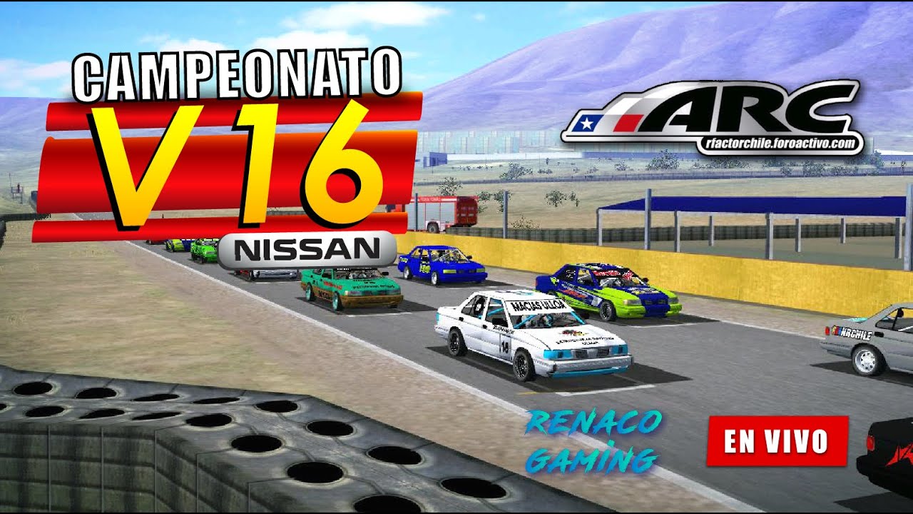 Liga ARC Primera Fecha Nissan V16 rFactor - YouTube