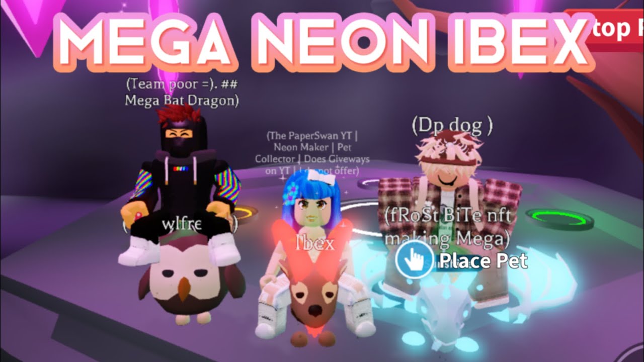 🌟Making a MEGA NEON IBEX🌟from the new update in Adopt Me Roblox - YouTube