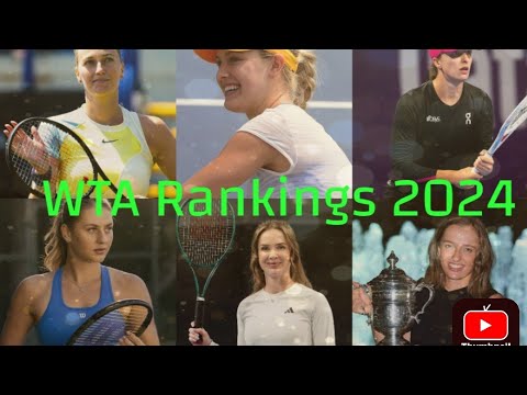 WTA Top 20 Ranking 2024 - YouTube
